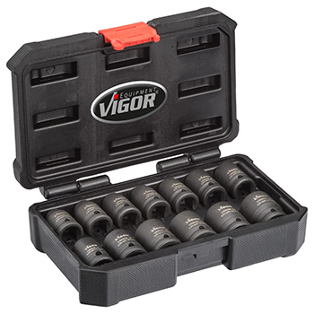 Vigor set plitkih kovanih gedora 1/2" 10-24mm 13 kom VI-V5550S