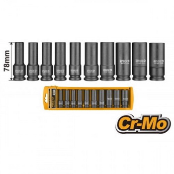 Ingco set nasadnih ključeva 10/1 1/2" HKISSD12102L