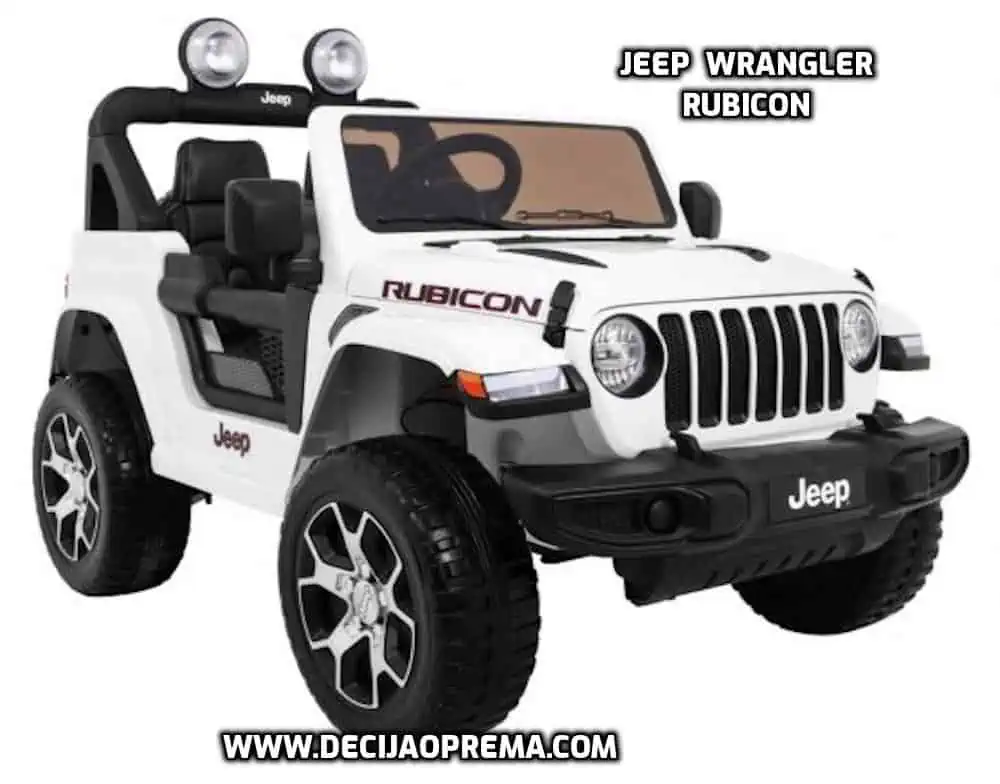 JEEP Wrangler Rubicon Licencirani auto na akumulator za decu Beli