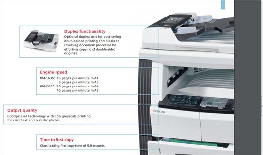 Kyocera Mita 1635 sa feederom