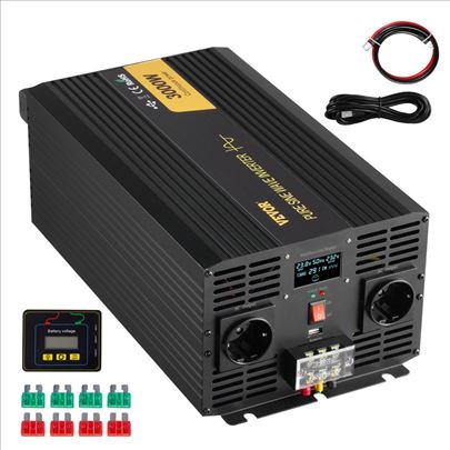 inverter pretvarač napona 3kW DC12V u AC230V