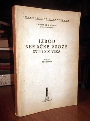 Izbor nemačke proze XVIII i XIX veka - O. Radović