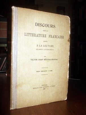 Discours sur la litterature francaise