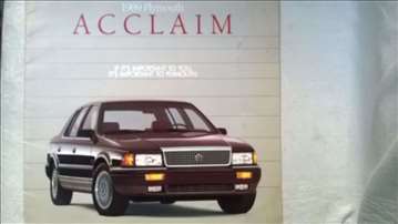 Prospekt Plymouth Acclaim 1989. prosireni A4 forma