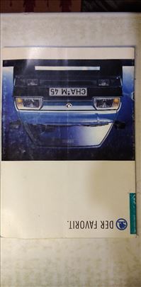 Prospekt Skoda Favorit 16 str. , A4 format, nem.