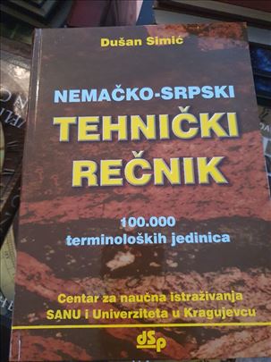 Nemačko-Srpski Tehnički Rečnik - Dušan Simić