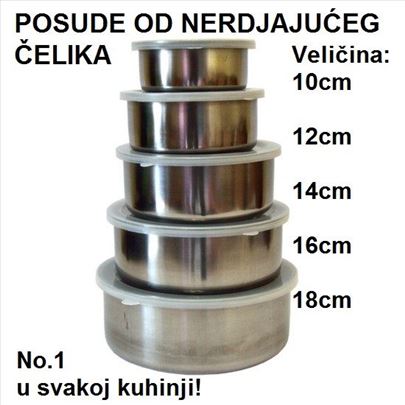 Posude od nerđajućeg čelika