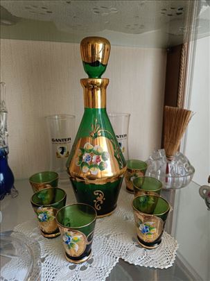 Murano staklo decanter set