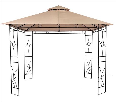 Metalna gazebo tenda Panama sa duplim krovom 3 x 3