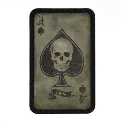 Amblem patch ARMY "Death card" Green