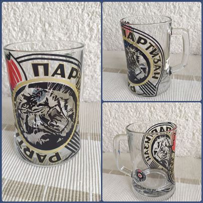 Vintage Krigla "Partizan" / Masivno Staklo