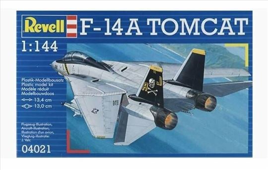 1:144 model aviona F-14A Tomcat 13x13 cm Revell