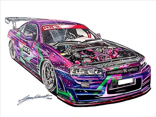 Prodaja crteža Nissan Skyline GT-R