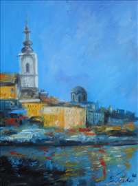 Beograd 1, ulje na platnu, 80×60 cm