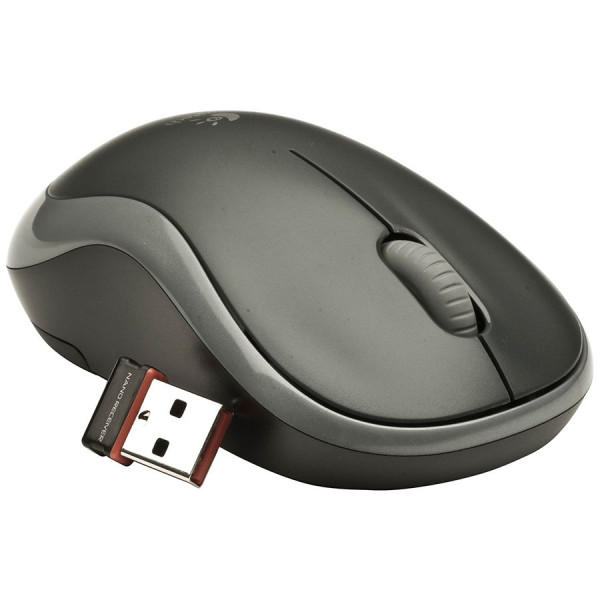 LOGITECH M185 Wireless Mouse - SWIFT GREY - EWR2 ( 910-002235 )