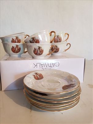 Set za čaj šoljice retro