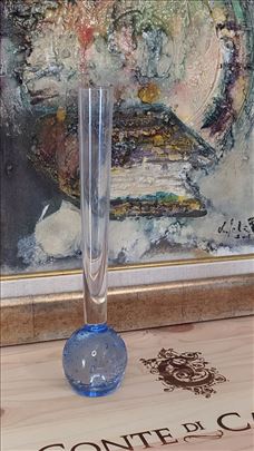 Vintage staklena vaza / Bubble Vase