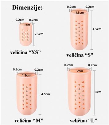 Silikonske kapice za prste