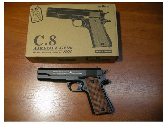 Pistolj za airsoft C8 metalni Colt 1911