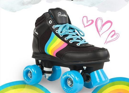 Rolšue Rookie Rollerskates Forever Rainbow Black/M