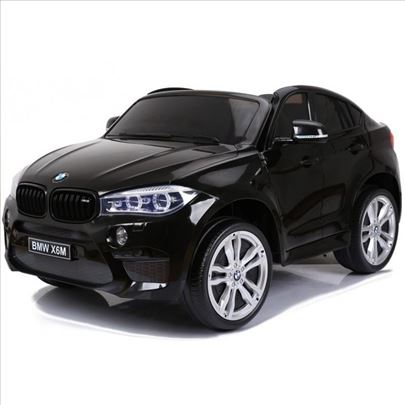 Deciji auto BMW X6M dvodes Crni metalik