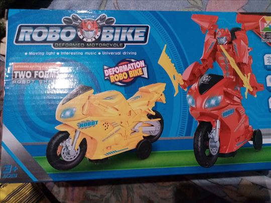 Robo bike transformers nov robot motor igracka top