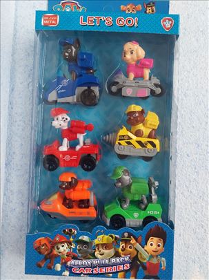 Patrolne šape set 6 figura sa vozilima Paw Patrol