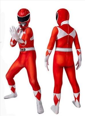 Crveni moćni rendžer red ranger kostim za decu