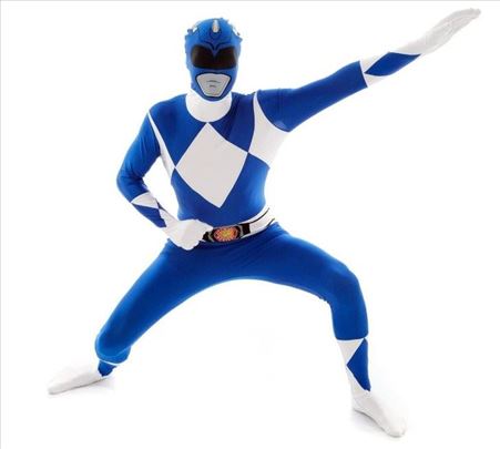 Plavi crveni moćni rendžer blue ranger kostim decu