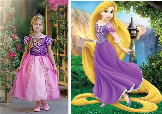 Zlatokosa Rapanzel Rapunzel Tangled kostim haljina