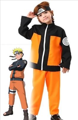 NARUTO Uzumaki kostim za decu jakna pantalone trak