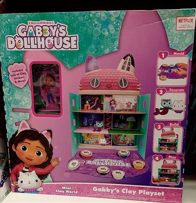 Gabbys Dollhouse Clay Playset plastelin i stikeri