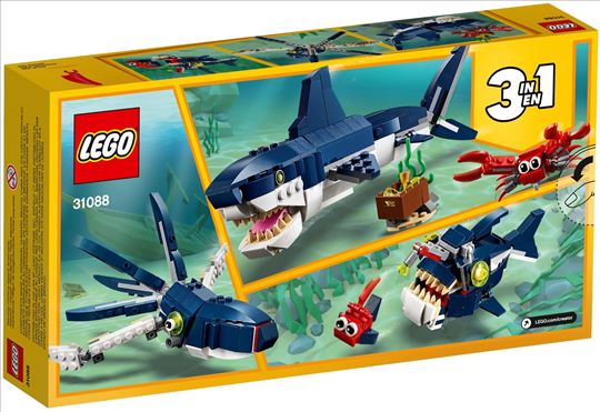 Nov lego 3u1 Creator 31088 deep sea creatures mors