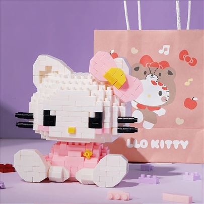 LEGO Hello Kitty,Kuromi Plisevi,Privesci i Stikeri