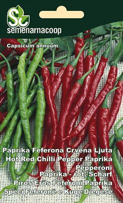 Ljuta paprika CRVENA FEFERONA seme