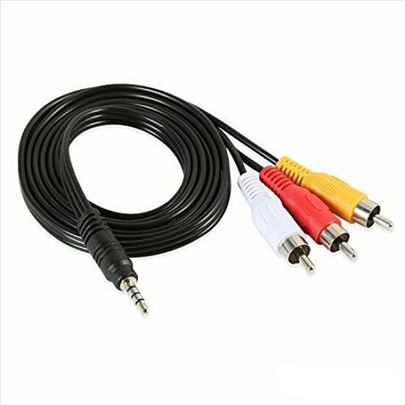 Audio kabl sa 3.5mm stereo na 3x RCA činč