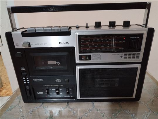 radiokasetofon vintange philips 498