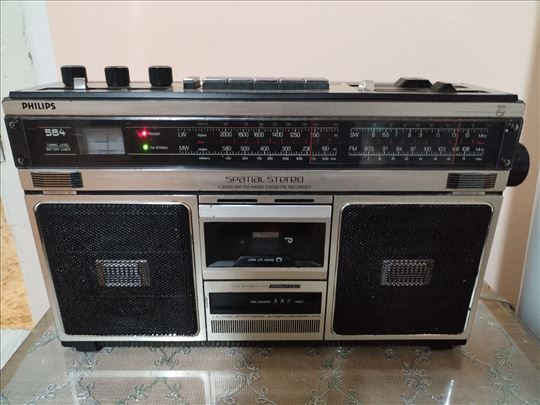 philips 584 radio kasetofon dek neispravan