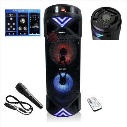 Zvučnik Bluetooth karaoke zvucnik ZQS-6202