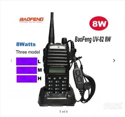 BAOFENG Dual Band-radio stanica UV82 8w