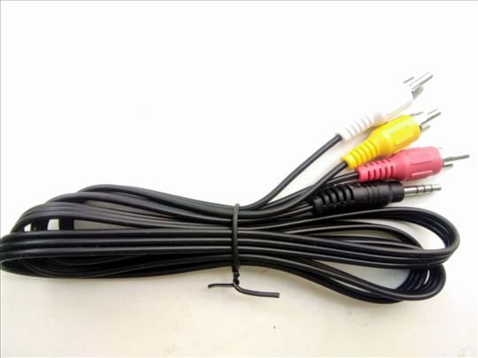 Kabel audio stereo video, 4 pina fi 3,5 mm, muški