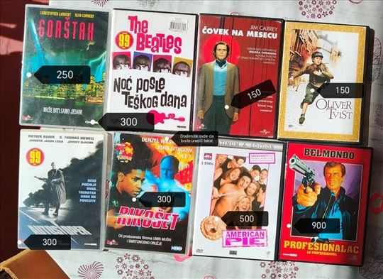 Lot dvd filmova-Div, Psiho, Ptice, Bulit