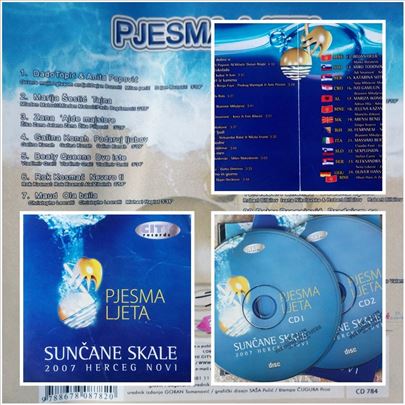 2 CD Pjesma ljeta Sunčane skale 2007 Herceg Novi