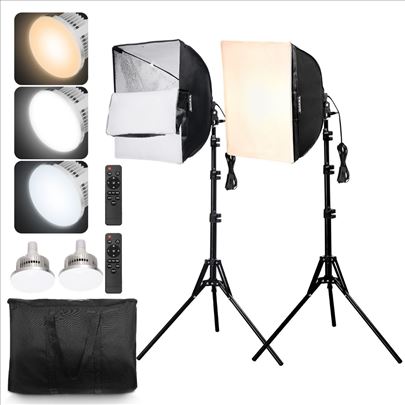 Softbox Set 3000-6500K LED 2 Kom