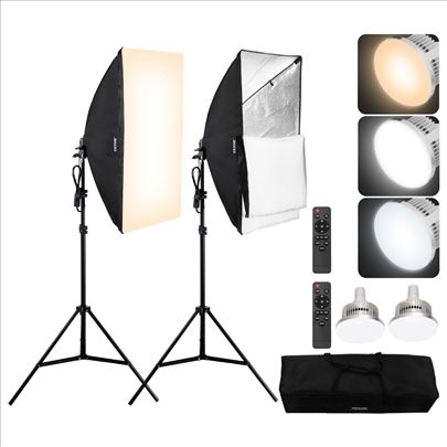 Softbox Set 3000-6500K 45W LED 2 Kom