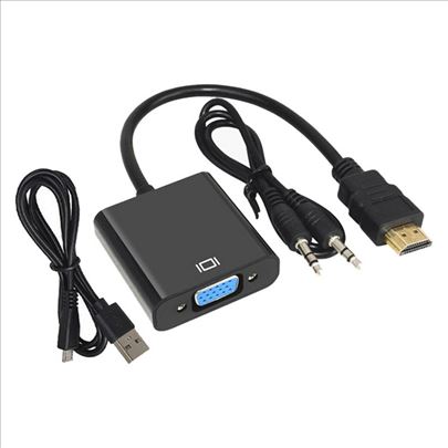 Hdmi na Vga adapter + audio + napajanje