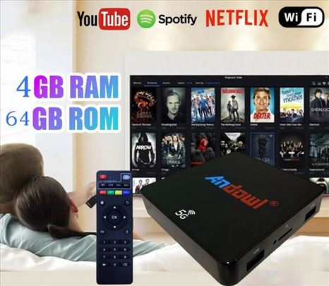 Andowl Smart TV Box Q-T9 / 4GB + 64GB / smartbox