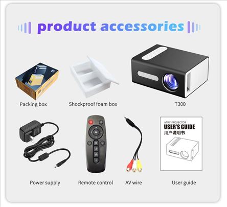 Unic T 300 LED Projector Mini Portable Projector