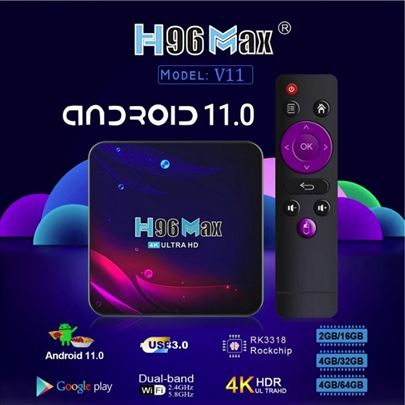 Android 11 TV Box H96 Max 4GB+32GB 4k Smartbox