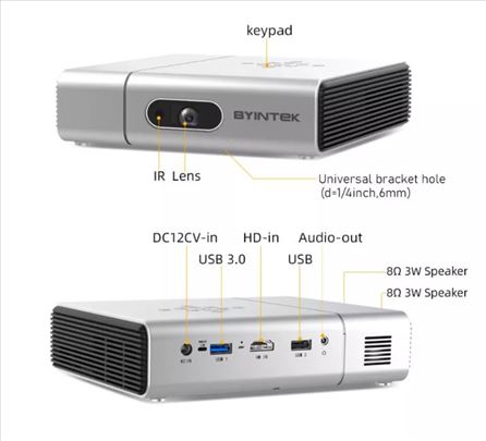 DLP Mini Projector 1080P Full HD Home Theater